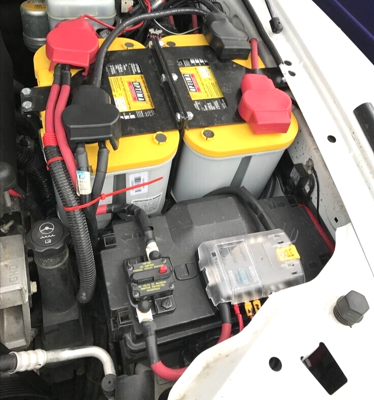 Heavy Duty Dual Auxiliary Battery Isolator Complete Kit w/ Copper ...