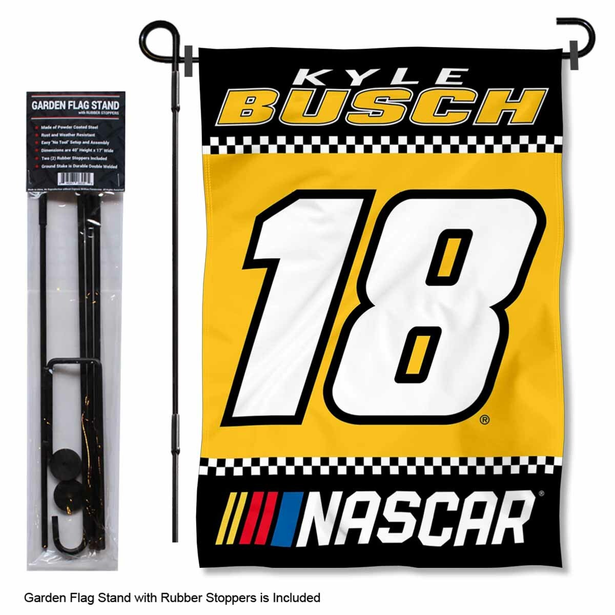 Kyle Busch Flag NASCAR Makes Kyle Busch Chase Eligible