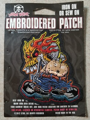 NWT LETHAL THREAT MOON BRAT MINI PATCH 3.25"x3.75" MN32062 | eBay
