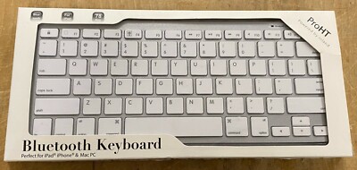 ProHT Bluetooth Keyboard Perfect for iPad, iPhone & Mac PC NEW IN BOX ...