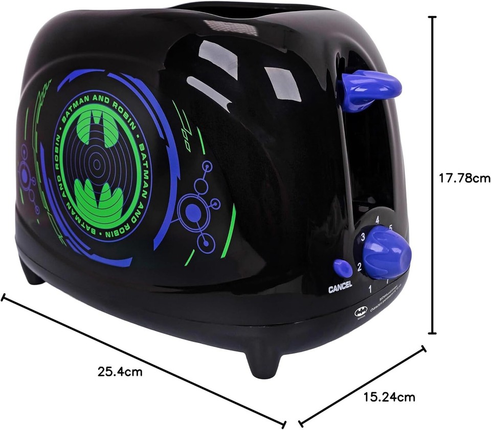 Batman 2 Slice Toaster, Toasts a Batman Image on the Bread! | eBay UK