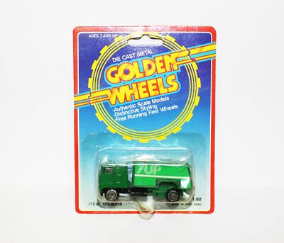Vintage Diecast Golden Wheels 7Up Soda Golden Wheels 9008 Trash Refuse ...