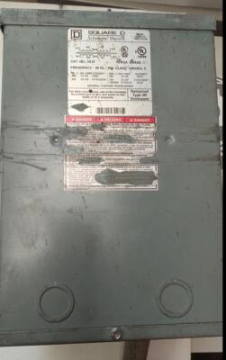 Square D 3S1F General Purpose Transformer 3KVA 1 Phase - GHB-83 | eBay