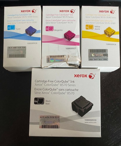 Xerox ColorQube Genuine 8570 Ink Cartridge Bundle - Black, Cyan ...