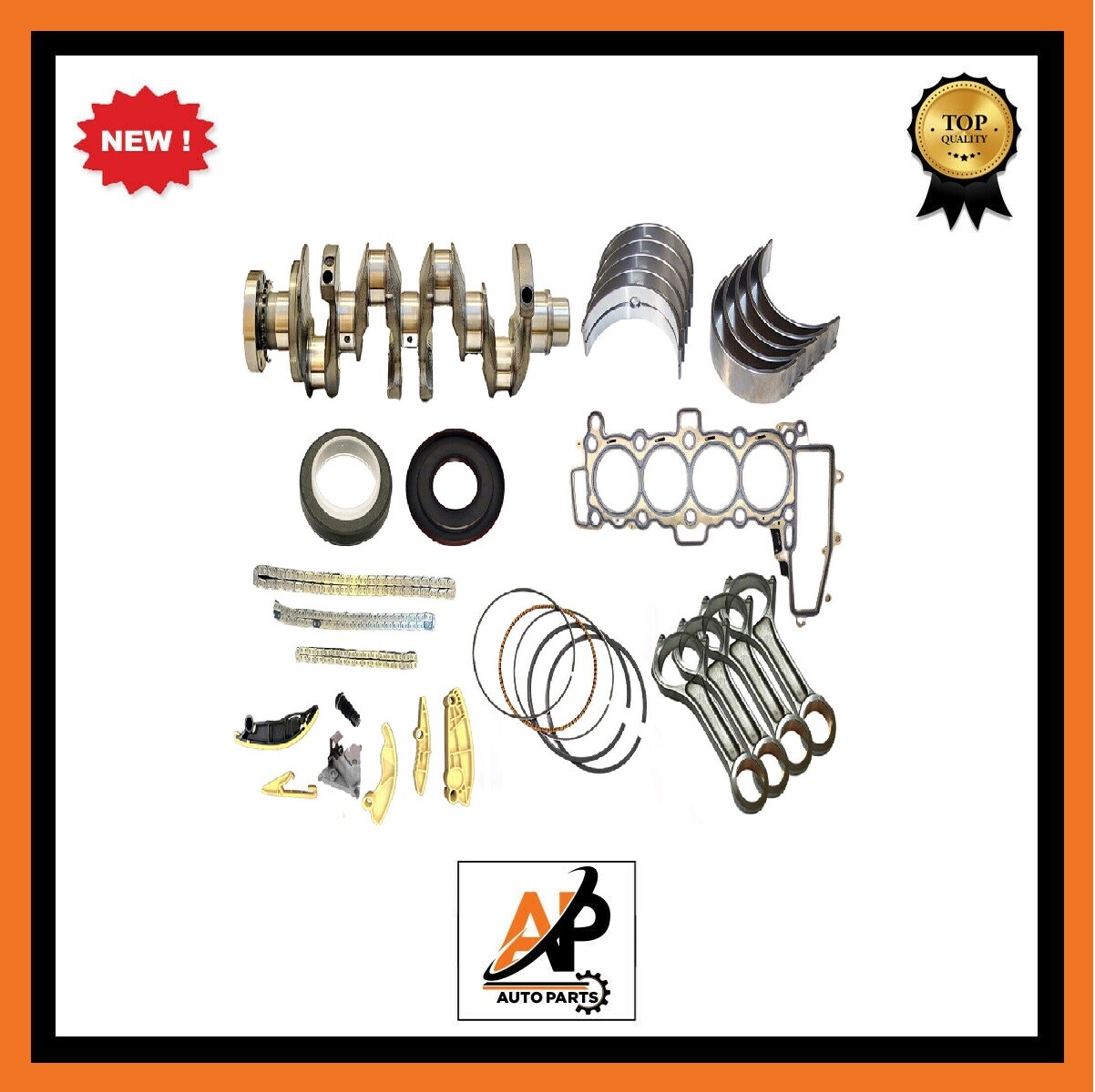 For JAGUAR XE XF 2.0 AJ200D 204DTD NITRATE Crankshaft + Engine Rebuild ...