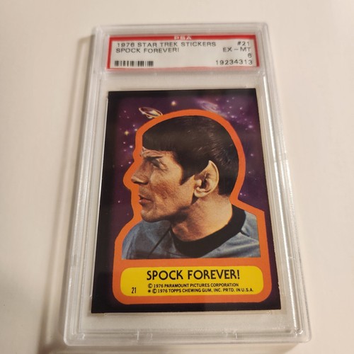 1976 STAR TREK STICKER SPOCK FOREVER PSA 6 | eBay