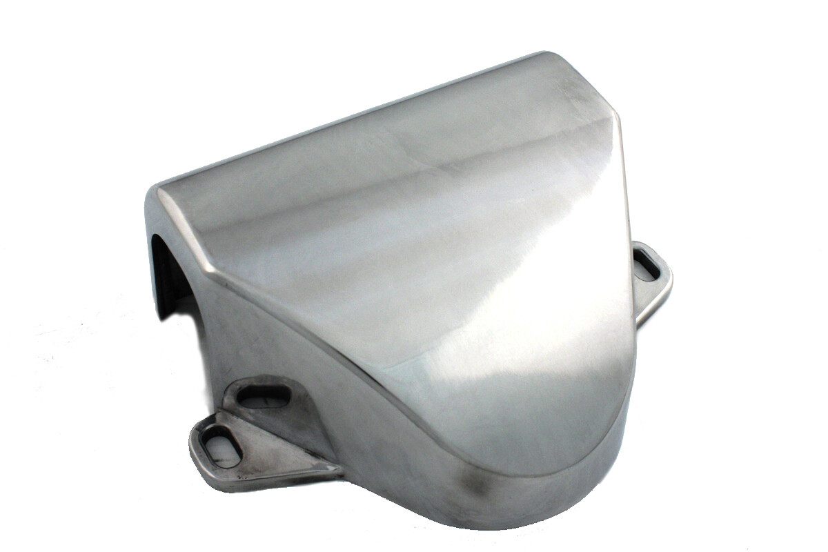 Harley FL Handlebar Clamp Cover Polished 60-79 Cowl Pan Shovel V-Twin ...