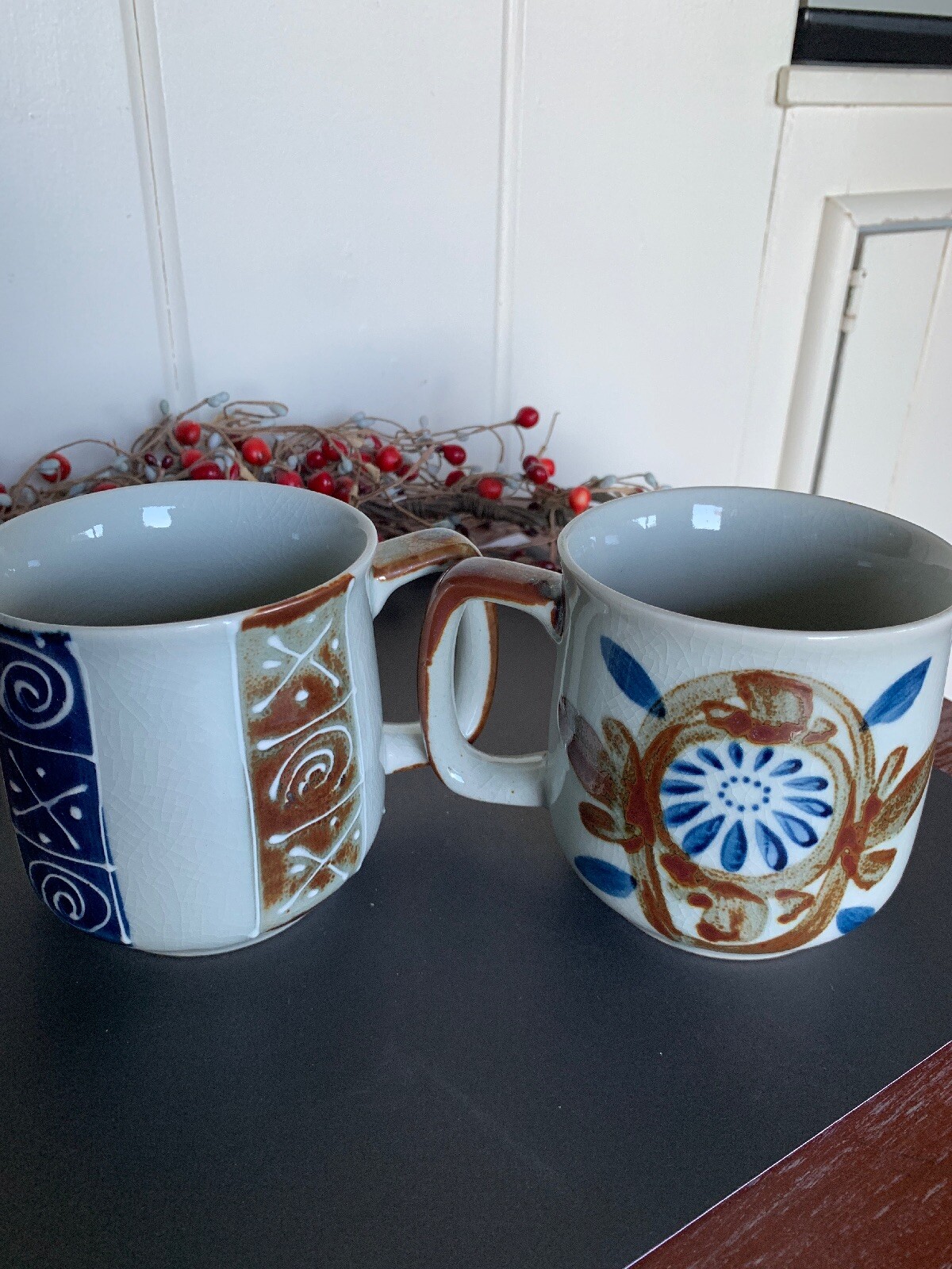 Set Of Two Large Stoneware Mugs | eBay