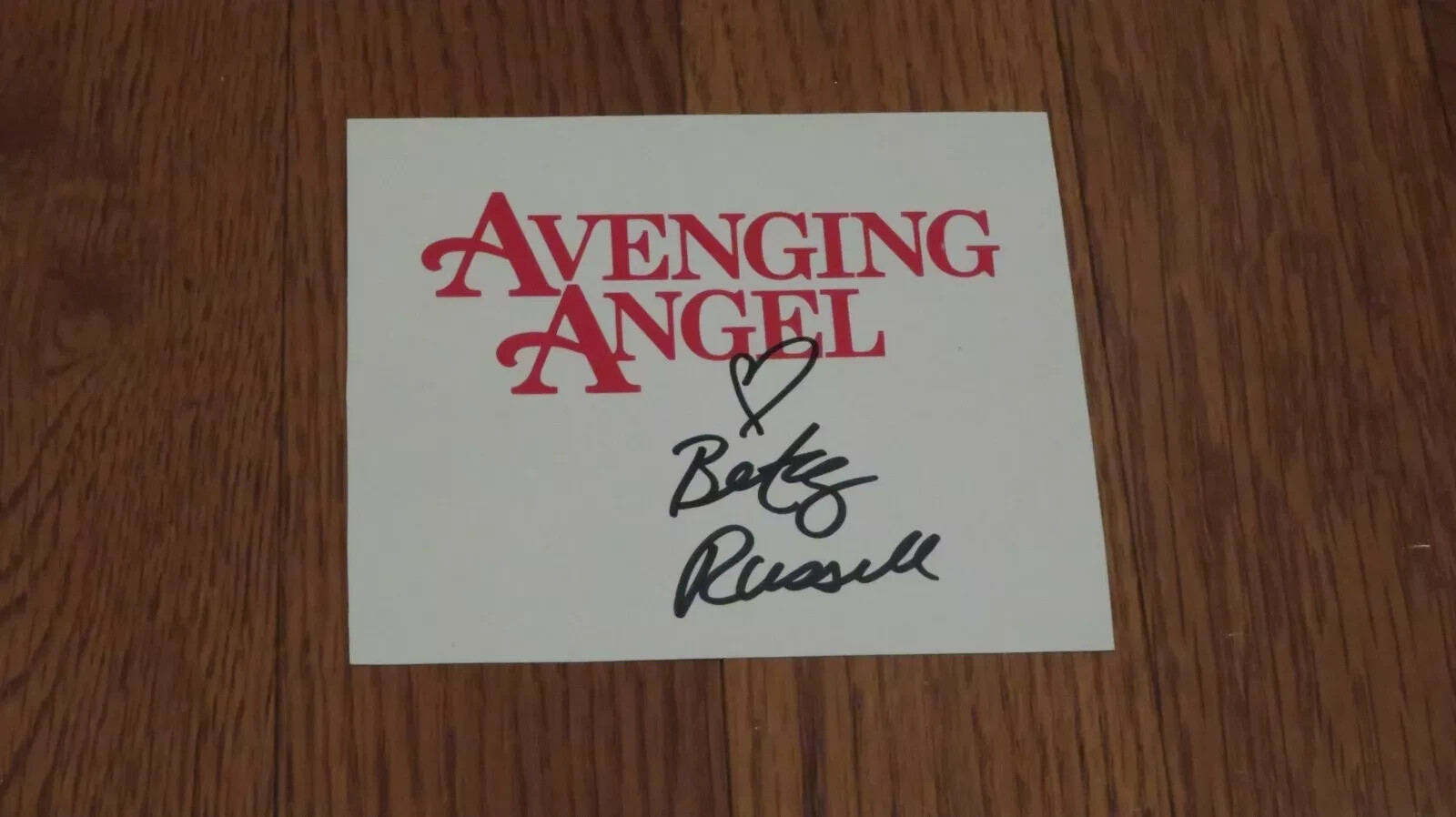 Betsy Russell Autographed Hand Signed 5x5 Paper Avenging Angel Saw | eBay