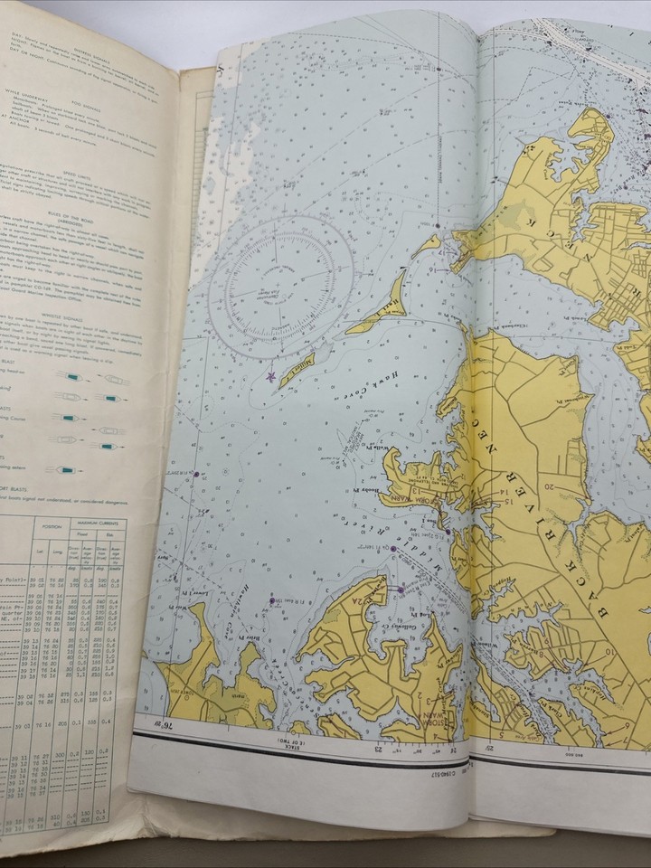 Approaches to Baltimore Harbor Nautical Chart 549-SC 1967 Maryland (8 ...