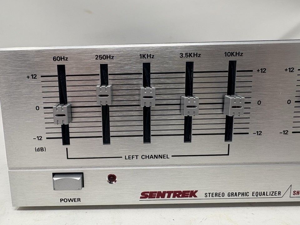 SENTREK SHQ 1205S Vintage 80' Home Stereo Graphic Equalizer Mini Series ...