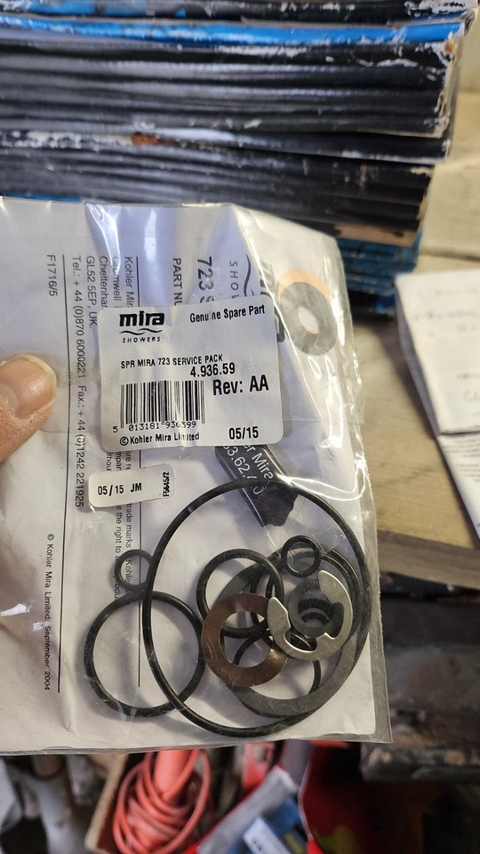 Mira 723 Mixer Shower Service Seal Pack Kit with O'rings, Washers ...