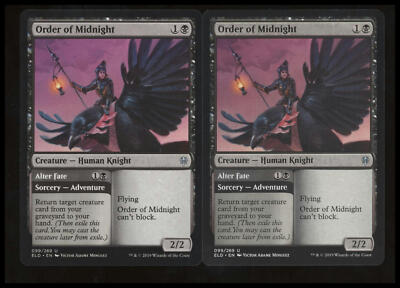 Order of Midnight x2 #99 Throne of Eldraine MTG Near Mint Uncommon | eBay