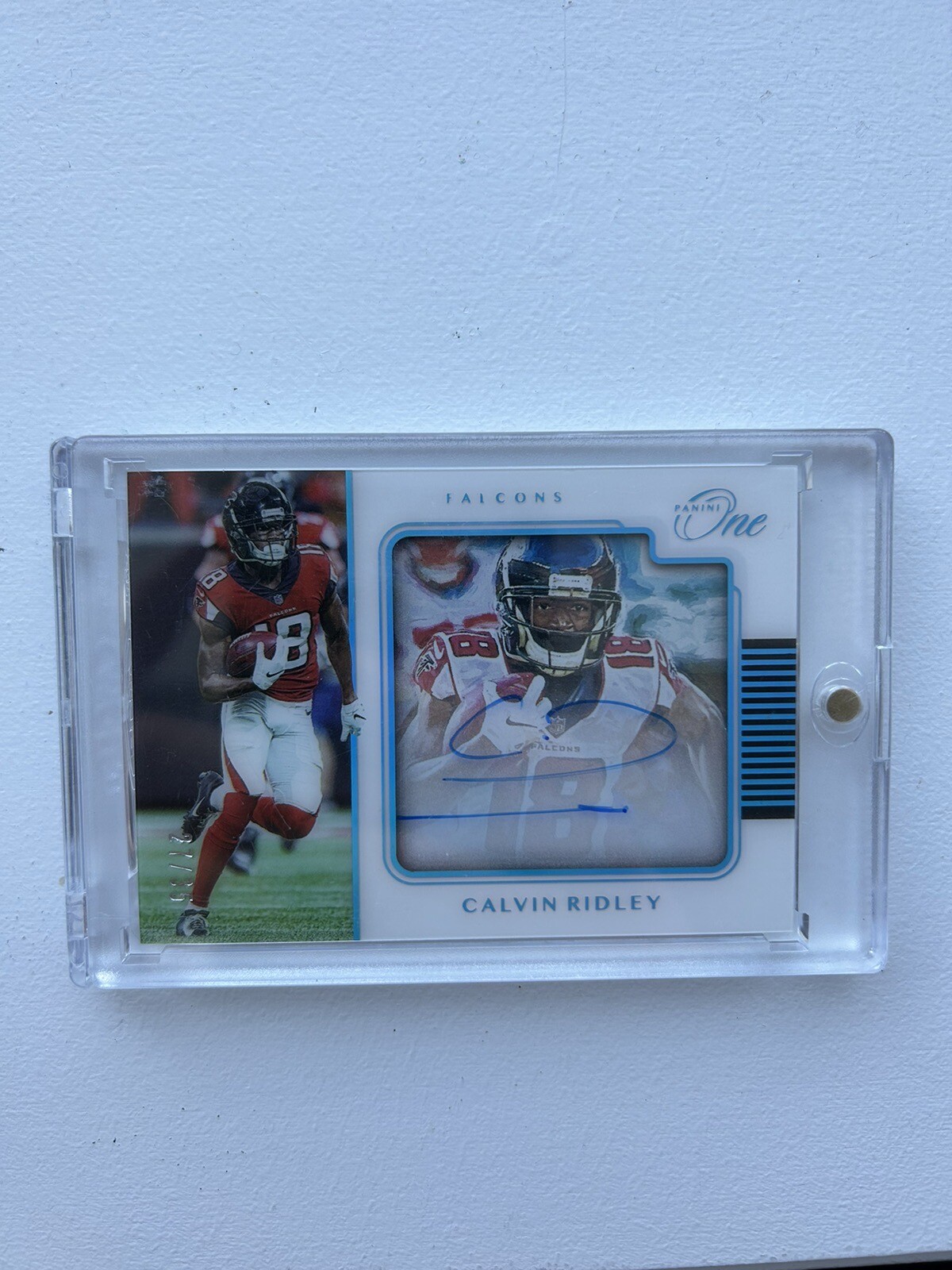 2019 Panini One - Autographs Blue #140 Calvin Ridley /35 (AU) for sale ...