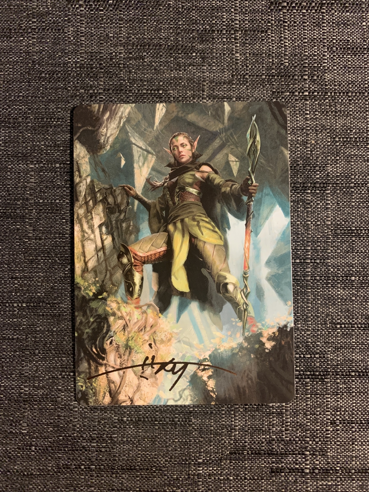 Nissa Of The Shadowed Boughs | Zendikar Rising Art Card | Mint | MTG ...