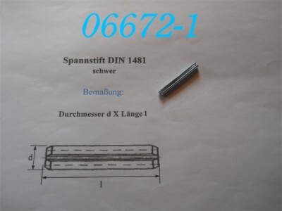 25 x SPANNSTIFT SCHWER 4 x 36 mm -DIN 1481- | eBay.de