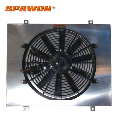 SPAWON Radiator Shroud + Fan For 1986-1997 Holden Commodore VL VN VP VR ...