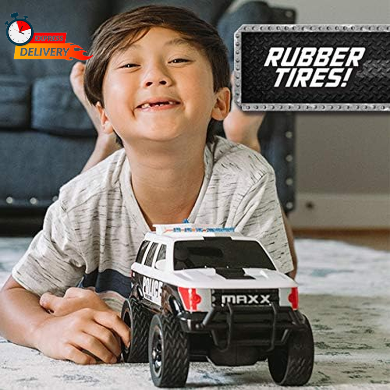 Sunny Days Entertainment Maxx Action 12’’ Large Police Car Toy – Siren ...