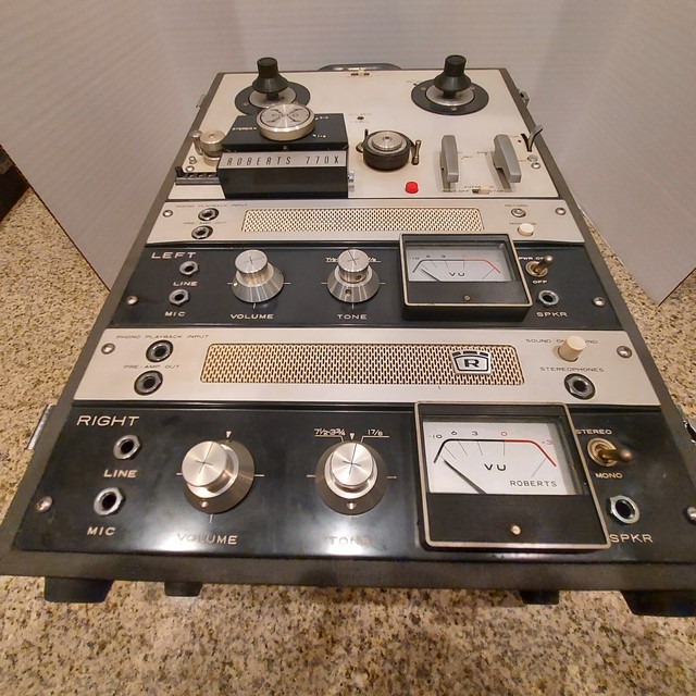 Vintage ROBERTS 770X (AKAI M-8) TUBE AMP REEL TO REEL TAPE DECK ...