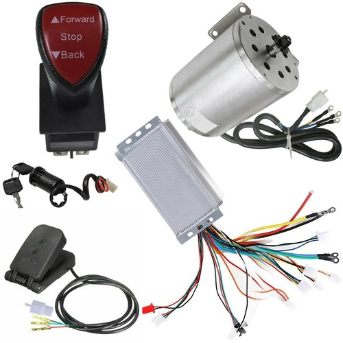 1800W 48V Brushless Electric Motor Kit Controller Pedal E-Bike Go Kart ...