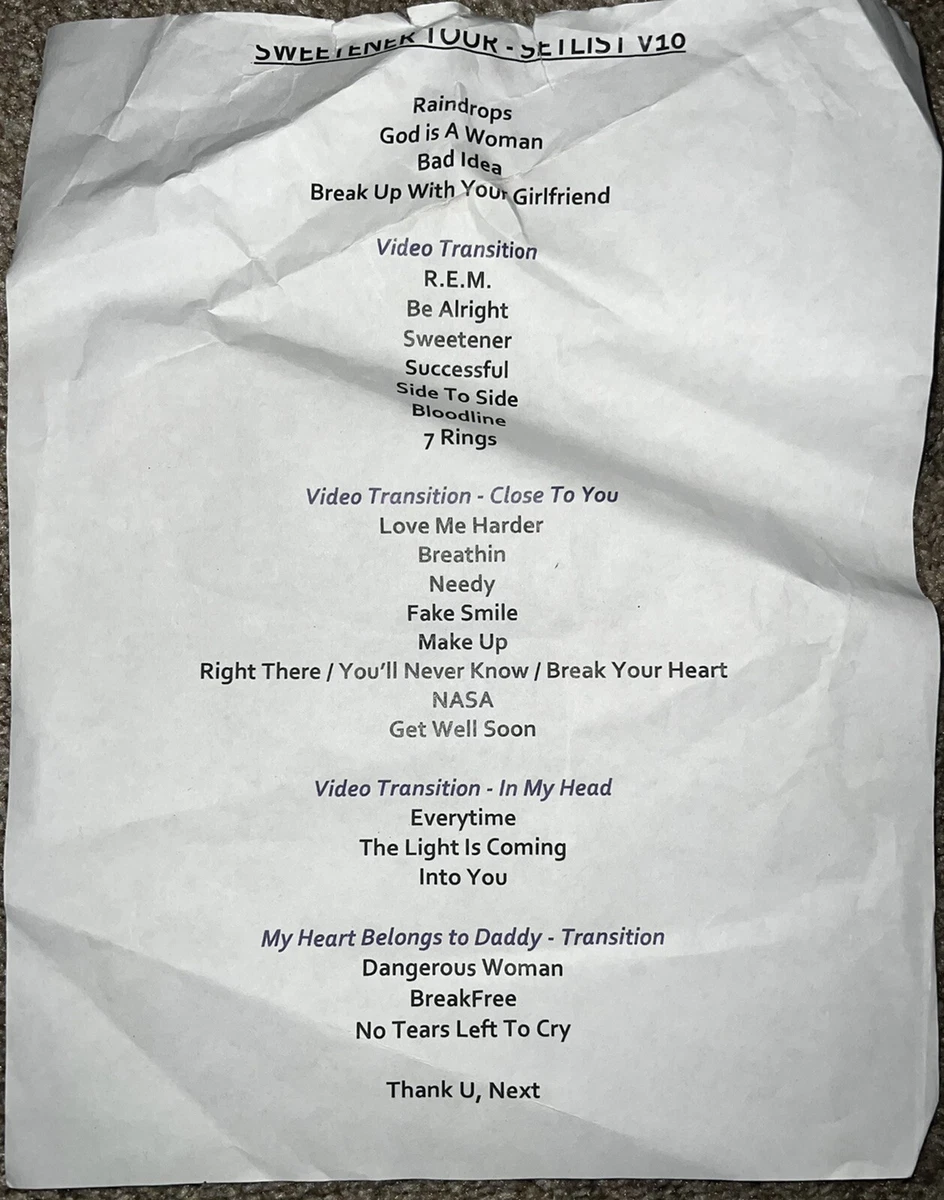 Kesha Warrior Tour Setlist
