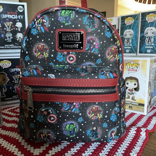 Loungefly MARVEL AVENGERS TATTOO MINI BACKPACK NWT | eBay
