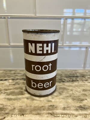 Vintage Nehi Root Beer Soda Pop Can 12 oz Flat Top Vanity Top Columbus ...