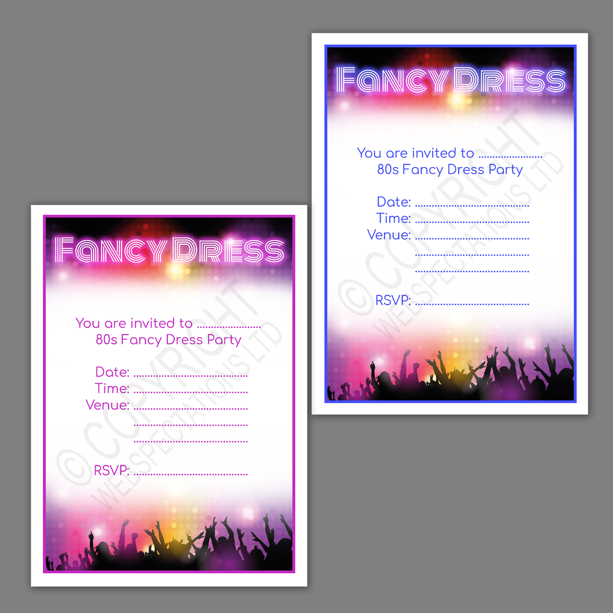 80s Dress Up Party Invitations Cassette 80s 90s Birthday Invitations
