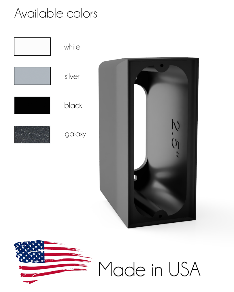 Ring Video Doorbell Wired 2021 5AT3T5 custom spacer. Mounting bracket 0 ...