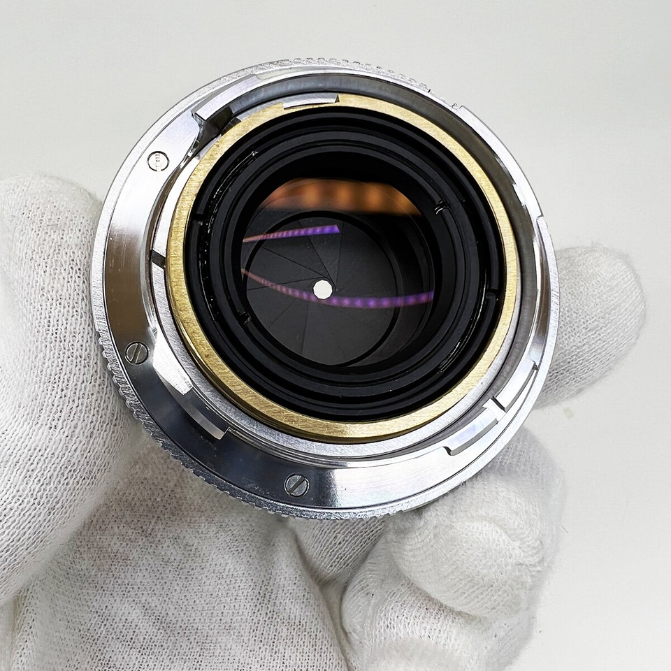 Light lens lab Lens 50mm F2 Silver Chrome Leica Summicron M M3 M6 M240 ...