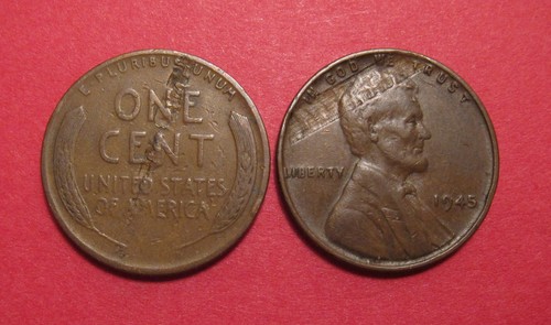 1942 and 1945 Lincoln Wheat Cent Mint Error Lot - Lamination Issues | eBay