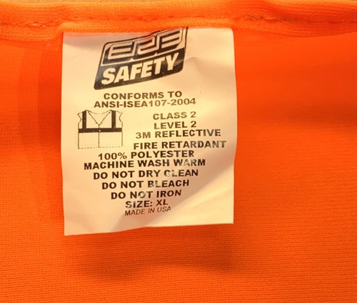 Reflective Orange Safety Vest ANSI Class 2 Level 2, Zipper ERB Men's ...