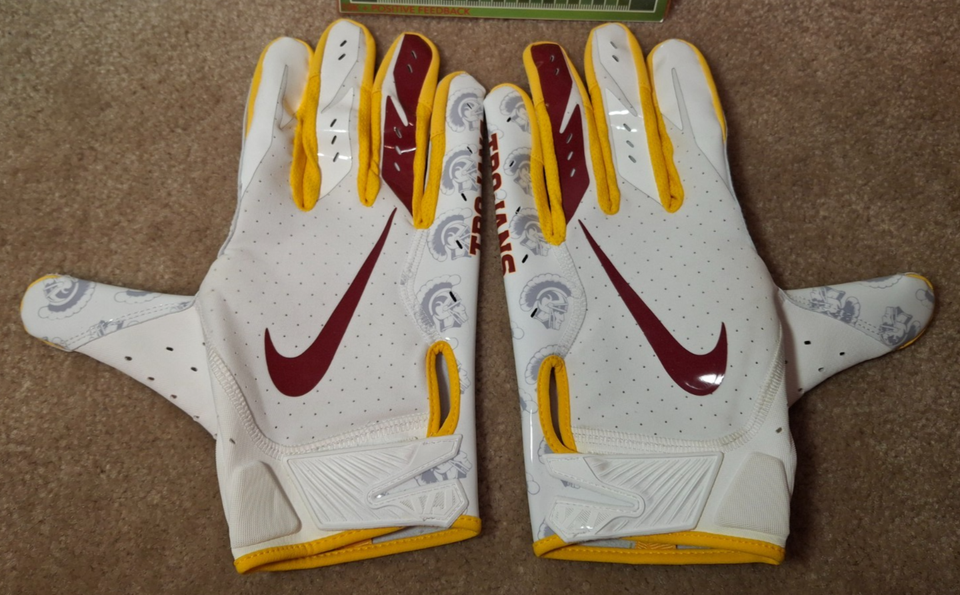 NIKE VAPOR JET 5.0 NCAA USC TROJANS RECEIVERS FOOTBALL GLOVES 3XL | eBay