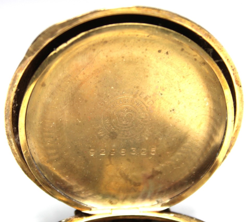 Unbranded 0s 15j Pocket Watch w/ Fancy Gold Filled Open-Face Case ...