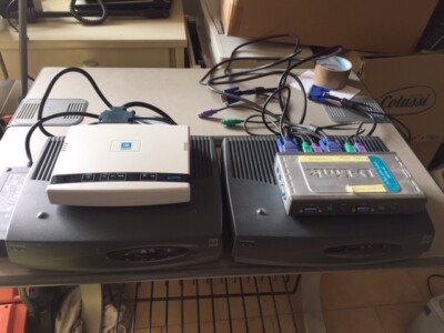 Nr. 2 Centraline CISCO 1700, DLink 4 port kvm switch, modem Aethra ...