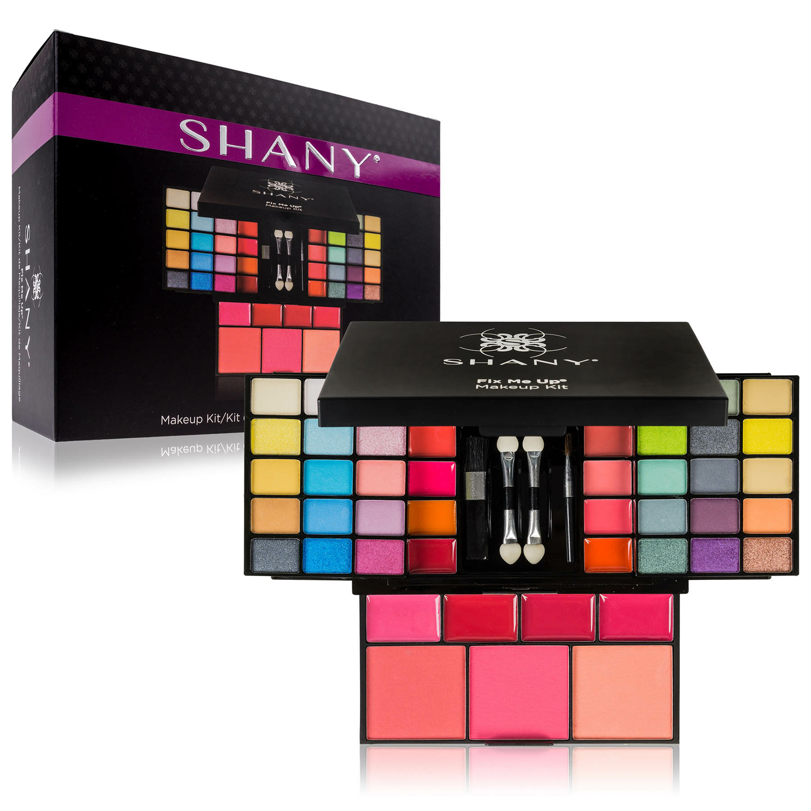 SHANY 'Fix Me Up' Makeup Kit- Eye Shadows, Lip Colors, Blushes, and ...