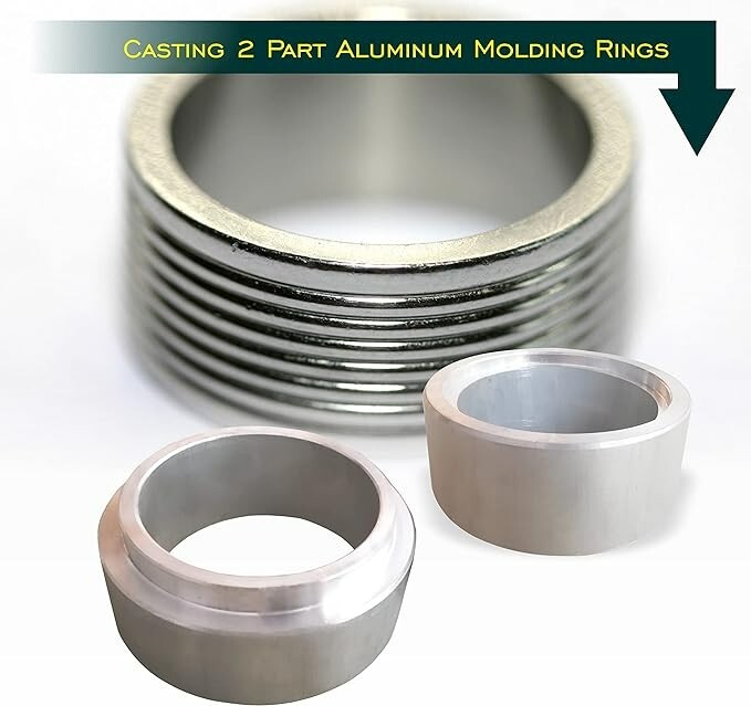 105 mm Aluminium 2 Part Mold Rings Delft Clay Petrobond Sand Casting | eBay