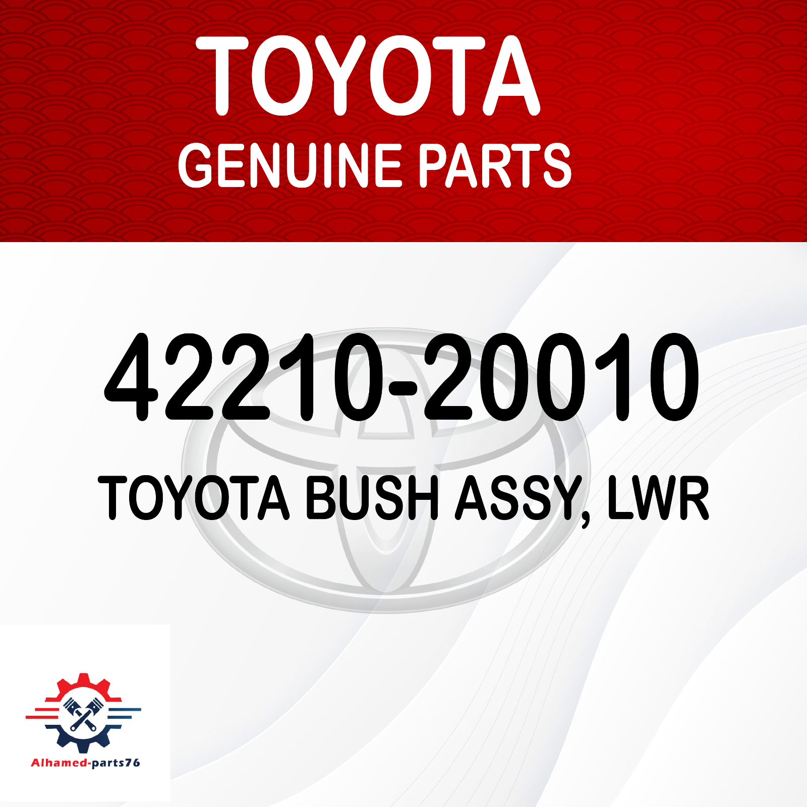 4221020010 (42210-20010) Toyota Bush assy, OEM Part ( DHL & FEDEX ) 4 ...