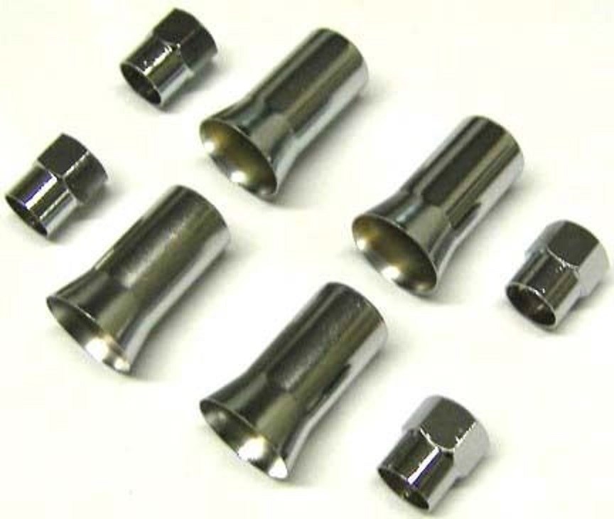 Universal TPMS Tire Rubber Valve Stem Chrome Dress Up Kit Sleeve Covers ...