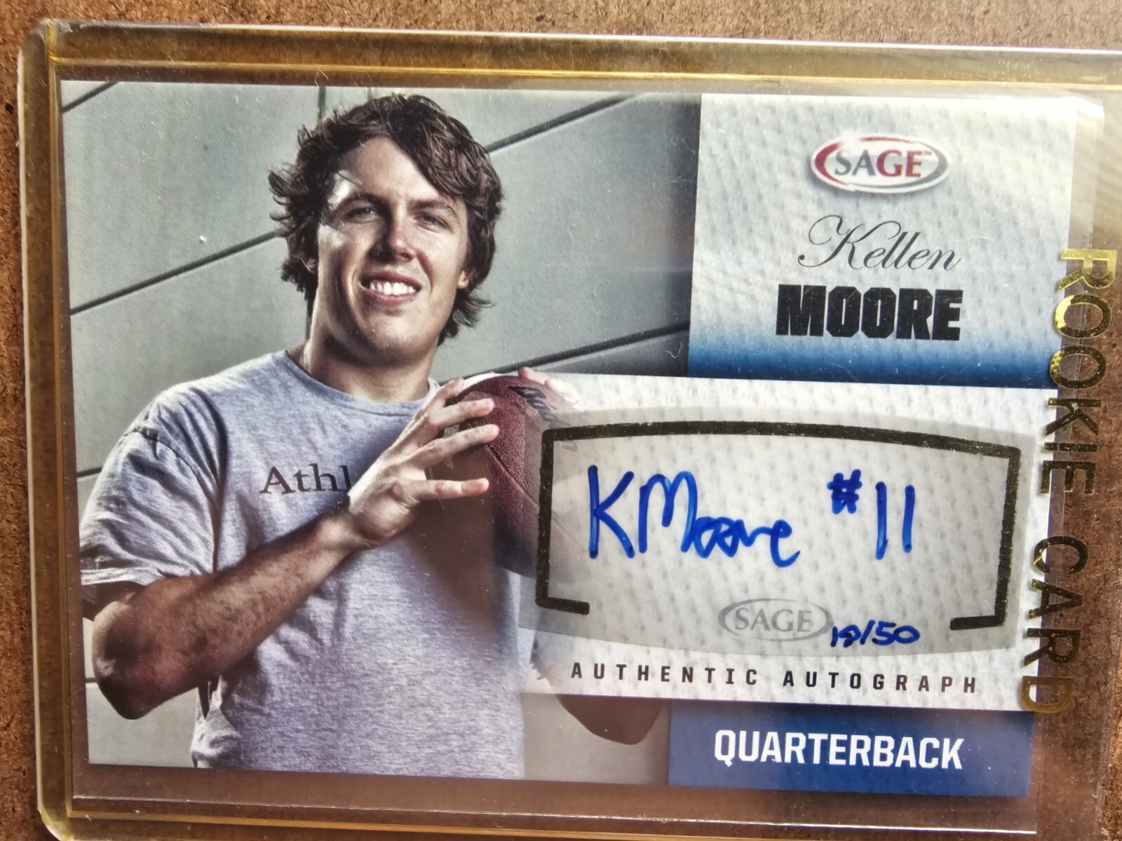 Kellen Moore 2012 SAGE Autographed /50 Silver Broncos Boise State | eBay