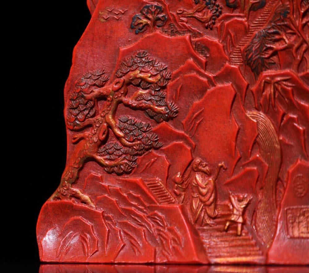 OLD CHINESE CINNABAR INK STICK WITH DAOGUANG MARKED WX23 | eBay