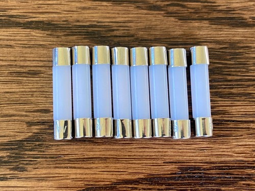 8 New Cool Blue FROSTED 8V Fuse Lamp LED Light Bulbs Marantz No Hot ...