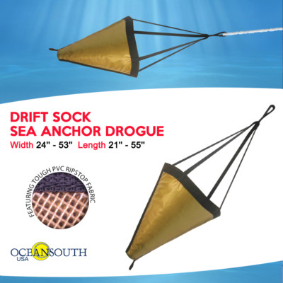 Drift Sock Sea Anchor Drogue, Sea Brake | eBay