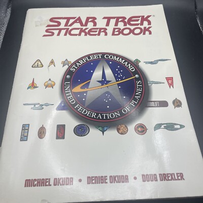 Star Trek Sticker Book AUTOGRAPHED By Michael And Denise Okuda 1999 ...