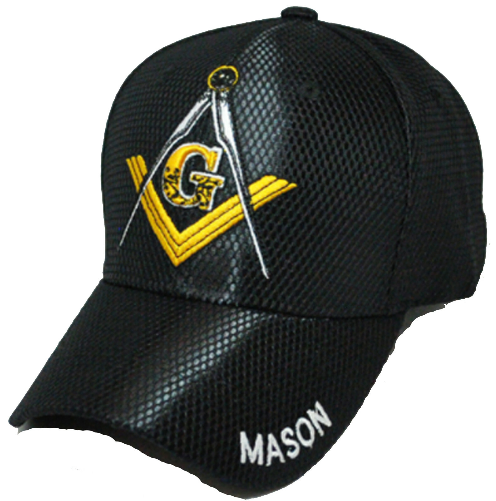 Mason Baseball Cap Black Masonic Logo Hat Masons Emblem Freemason ...