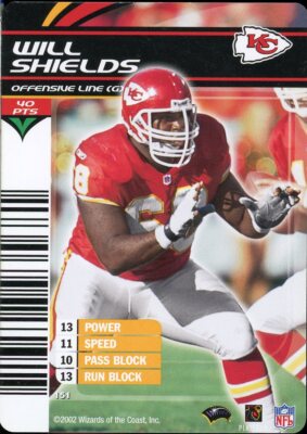 2003 NFL Showdown WILL SHIELDS CHIEFS #151 | eBay