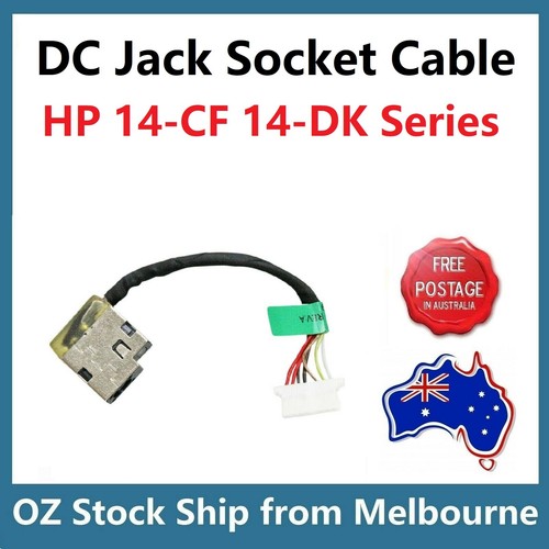 DC Power Jack Socket Cable For HP 14-CF 14s-CF 14-DK 14s-DK TPN-I135 ...