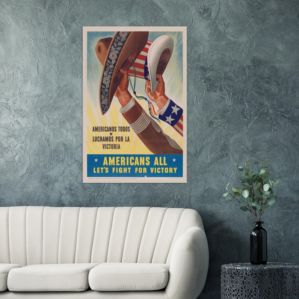 Latino - Spanish American - World War 2 Poster - WW2 Vintage Poster | eBay