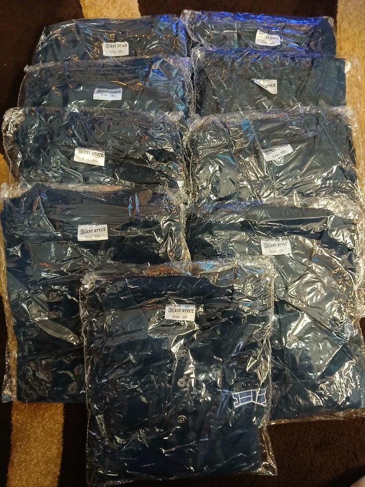 9 pcs BULK LOT XXXL MEN 3XL Clothes - NEW LIQUIDATION T-Shirt Polo ...