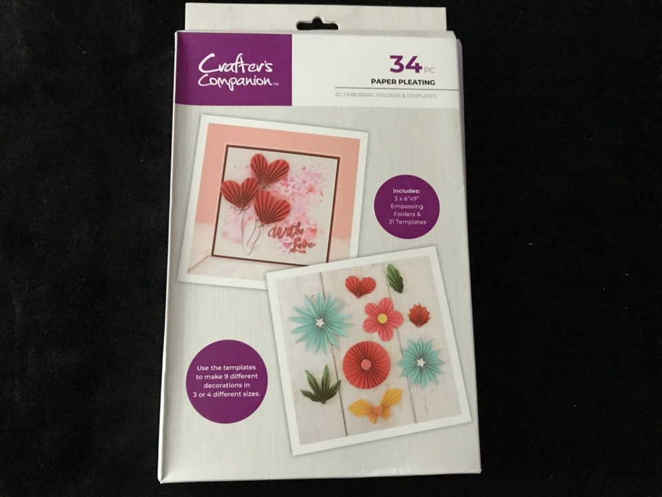 Crafter’s Companion: Paper Pleating bundle - embossing folders ...